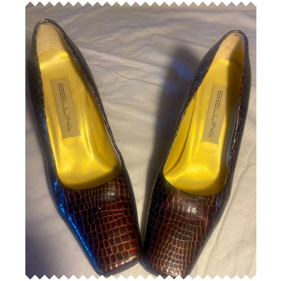Bellini | Shoes | Bellini Alligator Pattern Womens Pumps Heels Size 7m ...